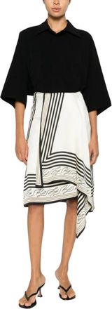 Karl Lagerfeld Femme, Jupes, Multicolore, Taille: 34 FR Falda Natural Det Lazo