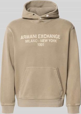 A|X Armani Exchange Hoodie mit Label-Print