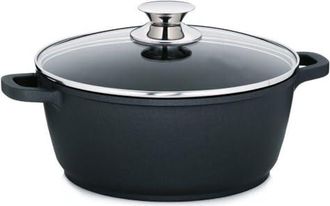 KELA 11552 Marmite Kerros 24cm en Fonte daluminium, Cast, Noir, 24 cm