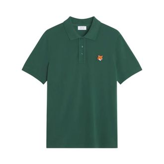 Maison Kitsun&eacute; Homme, Tops, Vert, Taille: L Polo