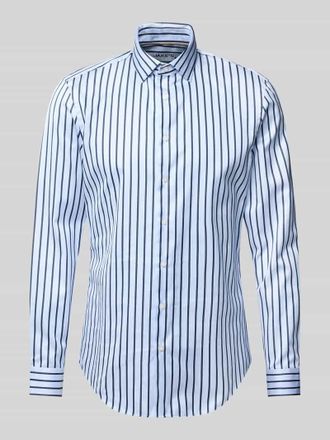 Jake*s Slim Fit Businesshemd aus reiner Baumwolle
