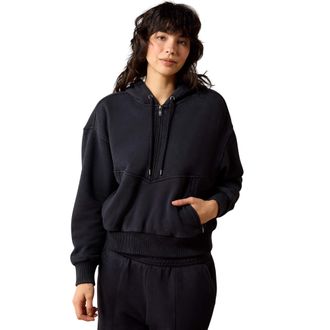 Ariat Womens Compass 1/2 Zip Sweatshirt Long Sleeve in Black, Size 2X-Large, by Ariat