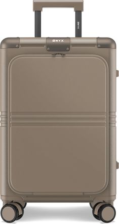 Onyx Hybrid-Pro Handgep&auml;ck-Koffer 55x35x23cm, ultraleichter 4kg Hartschalenkoffer klein mit Laptopfach und TSA-Schloss, 38L Carry on Luggage mit leisen 360