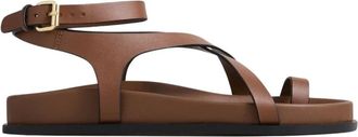 A.Emery A.emery, Femme, Chaussures, Brun, Taille: 37 EU Flat Sandales