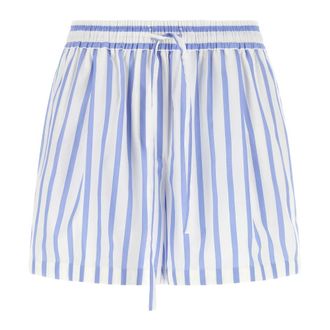 Dolce & Gabbana Gestreifte Popeline-Shorts - - Shorts - Damen - Mehrfarbig - S