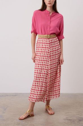 Gerard Darel Jupe fluide Tie & Dye - LAYA - Fuchsia