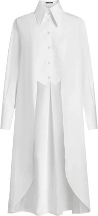 Karl Lagerfeld Studio Long Shirt - Femme - Robes - Blanc - Taille: 40 FR