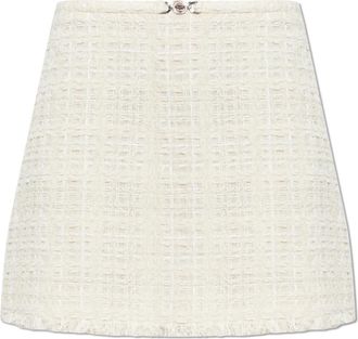 Versace Tweed-Baumwoll-Minirock - - Skirts - Damen - Beige - M