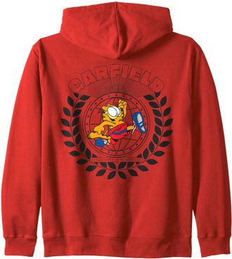 Garfield Pose, Gymnasium, Leichtathletik, Laufsport, Vintage-Stil Kapuzenjacke