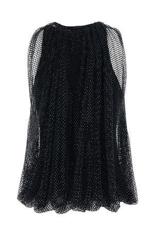 Sportmax Womens Top With Mesh And Rhinestones, Black Shell: Polyester Tops