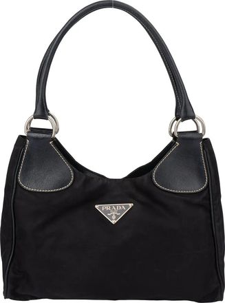 Prada Crossbody Bags - Prada Black Nylon Triangle Handbag - Gr. unisize - in Schwarz - f&uuml;r Damen