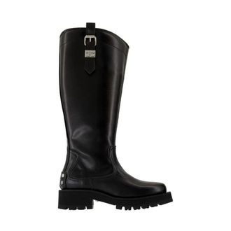 Ganni Schwarze Synthetische Hohe Stiefel - - Shoes - Damen - Schwarzk - 36 EU