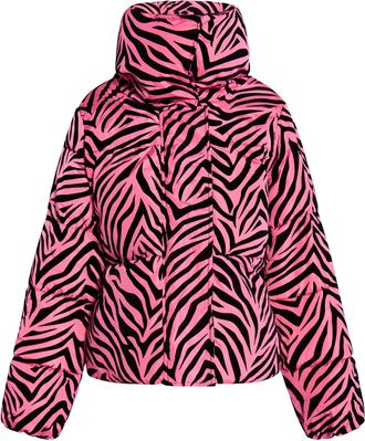 Faina Steppjacke mit Zebra-Print Damen Rosa Zebra