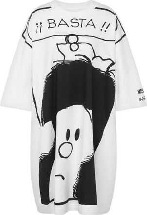 Moschino Mafalda Heavyweight Cotton Dress - - Dresses - Damen - Wei&szlig; - XL