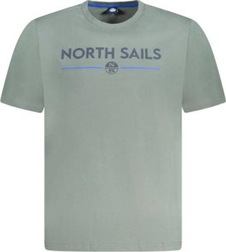 North Sails Gr&uuml;nes Baumwoll Herren T-Shirt - - Tops - Herren - Gr&uuml;n - 2XL
