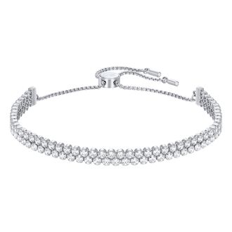 Swarovski Subtle Armband, Rhodiniertes Damenarmband mit Funkelnden Swarovski Kristallen