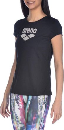 Arena Damen Shirt Gym Logo, Black, XS, 000937