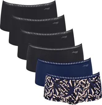 sloggi Femme Culotte Paquet de 6 GO Crush Short C6P