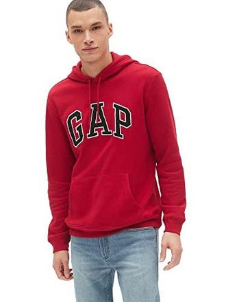 GAP Heritage Logo Pullover Hoodie Maillot de survêtement, Rouge Cramoisi, X-Large Homme