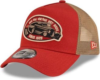 New Era 9Forty A-Frame Trucker Cap - Hot Rods Rouge