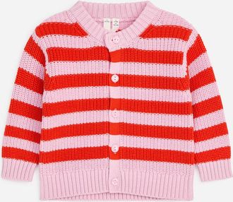 Arket Strickjacke Aus Baumwolle -Rosa