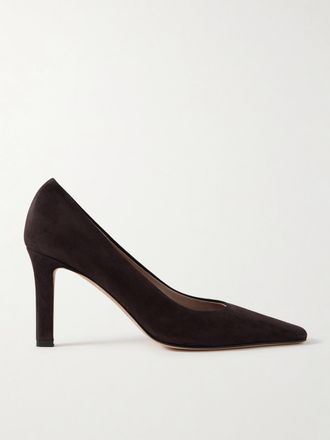 The Row Carla Pumps Aus Veloursleder - Braun