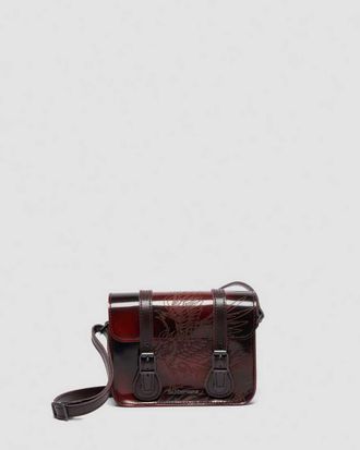 Dr. Martens Phoenix Arcadia Leder Umh&auml;ngetasche 18 Cm in Rot