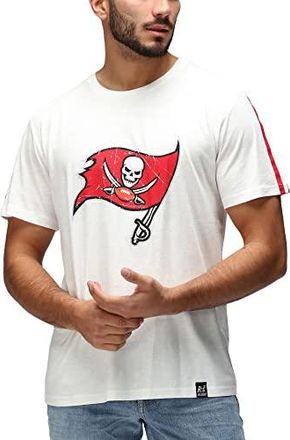 Recovered Clothing Re:Covered Shirt - NFL Tampa Bay Buccaneers Ecru Blanc