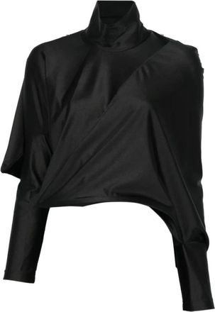 Junya Watanabe Femme, Blouses et Chemises, Noir, Taille: 40 FR Longsleeve Turtleneck