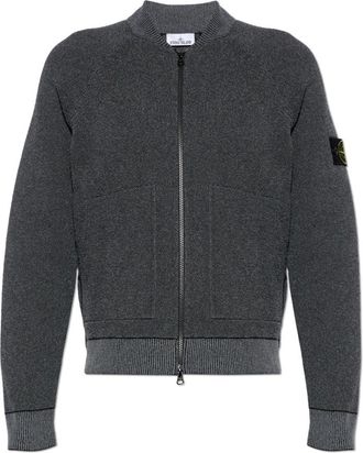 Stone Island Homme, Pulls, Gris, Taille: L Cardigan avec poches