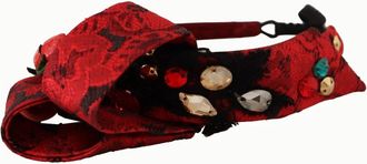 Dolce & Gabbana Femme, Accessoires, Rouge, Taille: ONE Size Cerise Sicile Diad&egrave;me Rouge Bandeau