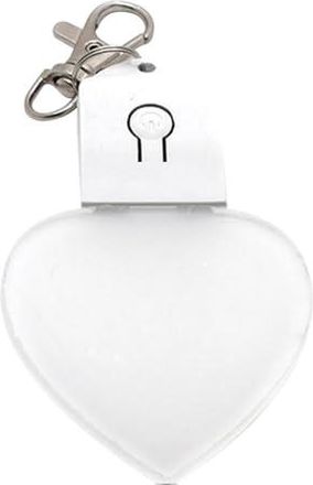 Generico Porte-cl&eacute;s en forme de coeur, pendentif LED pour sac &agrave; main, lampe de portefeuille et accessoire de portefeuille, petite lampe de nuit pour sacs et po