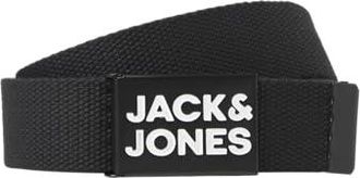 Jack & Jones Ceinture tissée Jacbirk, Noir, 100 cm