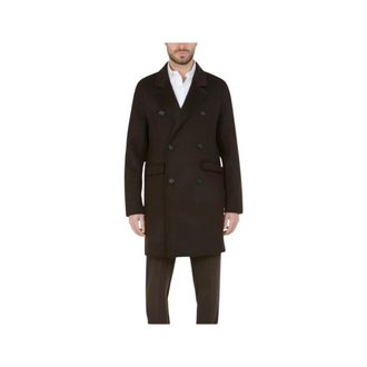 Paolo Pecora Brauner Wollmischung Herrenmantel - - Coats - Herren - Braun - M