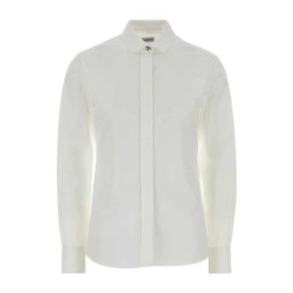 Burberry Baumwoll-Popeline-Hemd - - Blouses & Shirts - Damen - Wei&szlig; - 2XS