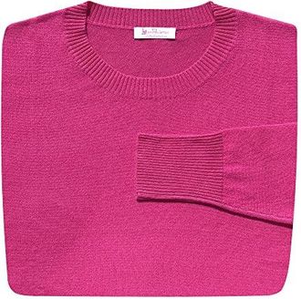 Les Poulettes Bijoux - Pull Parfait en Cachemire Col Rond Taille Unique - Fuchsia