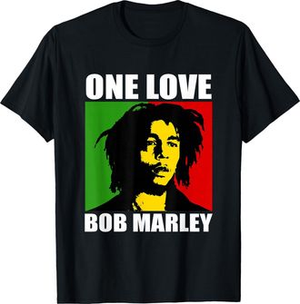 Bob Marley Offizielles Bob Marley One Love Rasta T-Shirt