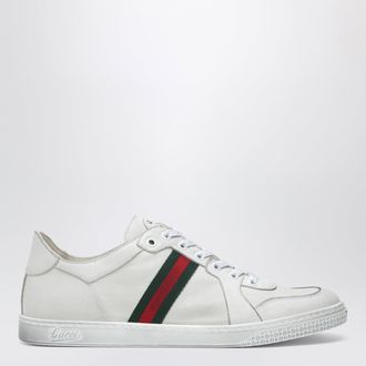 Gucci Niedriger Stretch Sneakers wei&szlig;