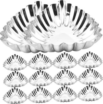 Cabilock 20 Stück Edelstahl Törtchenformen Hochtemperaturbeständig Pudding Selbstgemacht Backform Für Cupcakes Eierkuchen Törtchen Backen Zuhause Hotel Restaur