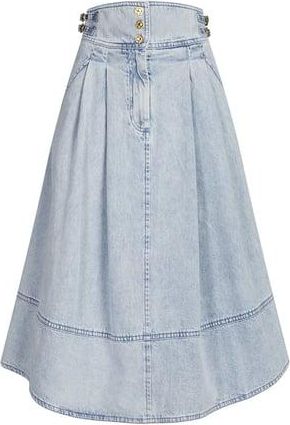 Zimmermann Jupe midi en jean en coton