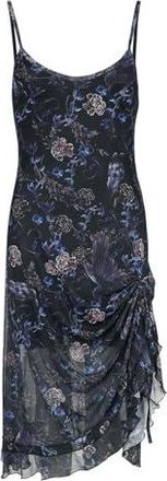 Jawbreaker Purple Night Crows Mesh Midi Dress Femme Robe mi-Longue Multicolore L