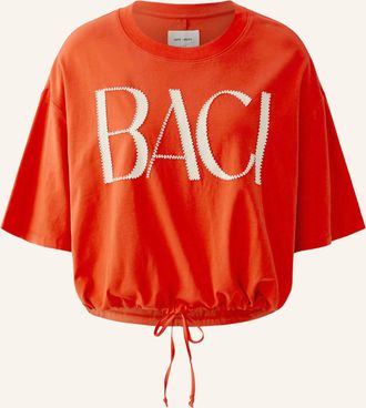 Oui T-Shirt Mit Schmuckksteinen rot