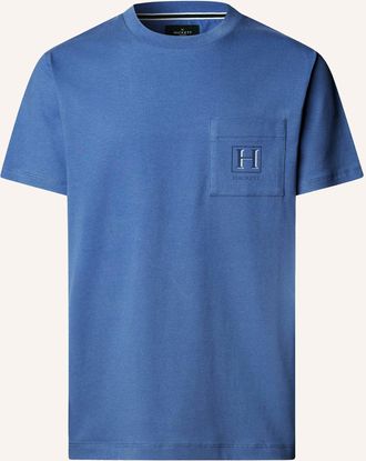 Hackett T-Shirt Heritage H Pocket Tee blau