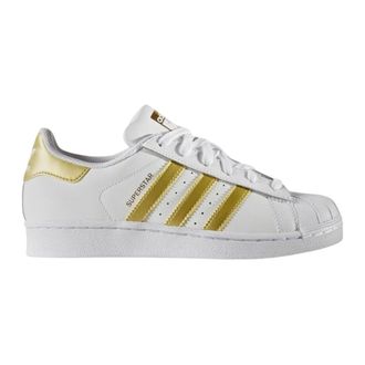 adidas Homme, Chaussures, Blanc, Taille: 38 2/3 EU Chaussure Classique en Cuir Semelle en Caoutchouc Lac&eacute;e