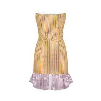 Dsquared2 Gestreiftes Korsettkleid - - Dresses - Damen - Gelb - M