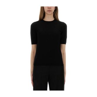 Max Mara Rundhals-Strickware - - Knitwear - Damen - Schwarzk - L