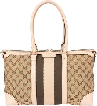 Gucci Crossbody Bags - Gucci GG Monogram Sherry Line Monogram Handbag - Gr. unisize - in Braun - für Damen