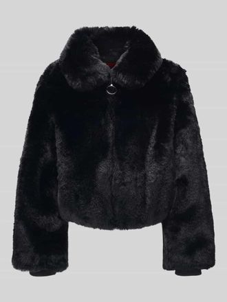 HUGO BOSS Webpelzjacke Modell Fabi-1 mit Umlegekragen