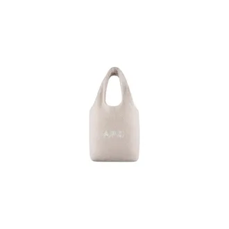 A.P.C. A.p.c., Homme, Sacs, Beige, Taille: ONE Size Sac cabas vertical en peau de mouton beige