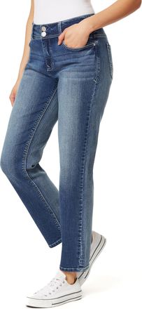 Angels Forever Young Damen Curvy Straight Mid-Rise Jeans, Canyon, 42